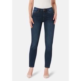 5-Pocket-Jeans STOOKER WOMEN "Zermatt Denim Straight Fit Jeans", Damen, Gr. 40, L&auml;nge 28, blau (mid blau denim), Denim/Jeans, 98% Baumwolle, 2% Elasthan, straight fit lang, Jeans 5-Pocket-Jeans, Straight Fit Casual Clean Wash Denim Jeans f&uuml;r Damen