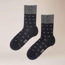 Socken Kunert "Socke Business Dots", Damen, Gr. 39-42, schwarz (schwarz 0070), Obermaterial: 46% Baumwolle CO. 31% Wolle WO. 21% Polyamid PA. 2% Elasthan EL., Socken Socken