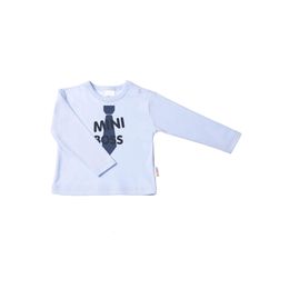 Langarmshirt Liliput "Mini Boss", M&auml;dchen, Gr. 62/68, blau (hellblau), 100% Baumwolle, bedruckt, Rundhals, Shirts Langarmshirt, mit lustigem Frontprint