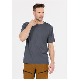 T-Shirt WHISTLER "Tuloni", Herren, Gr. XXL, shadow, 55% Polyester, 37% Polyester, 8% Elasthan, unifarben, normal, Rundhals, Shirts T-Shirt, Komfort