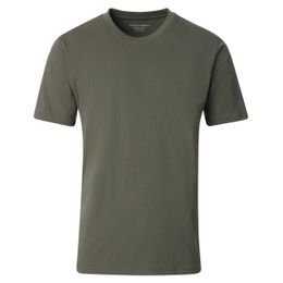 T-Shirt Casamoda "Casamoda T-Shirt uni", Herren, Gr. L, gr&uuml;n (olive), 100% Baumwolle, Shirts T-Shirt