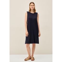 Jerseykleid Cecil, Damen, Gr. XL (44), US-Gr&ouml;&szlig;en, blau (urban dunkelblau), Stoff, 95% Viskose, 5% Elasthan, unifarben, normal knielang, V-Ausschnitt, abgesteppt, Kleider Jerseykleid, in Unifarbe