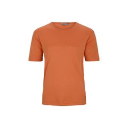 T-Shirt Ahorn Sportswear, Damen, Gr. 46, orange, 100% Polyester, bestickt, normal, Rundhals, Shirts T-Shirt, mit Rundhalsausschnitt