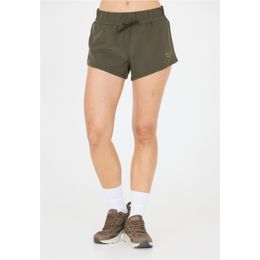 Shorts Endurance "Tarja", Damen, Gr. 34, EURO-Gr&ouml;&szlig;en, gr&uuml;n (khaki), 88% Polyester, 12% Elasthan, unifarben, kurz, Hosen Shorts, mit Quick Dry-Funktion