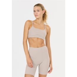 ENDURANCE ATHLECIA Sport-BH ATHLECIA "Blossom", Damen, Gr. L, grau, 77% Polyamid, 23% Elasthan, unifarben, BHs Sport-BH, f&uuml;r ein besonders weiches Tragegef&uuml;hl