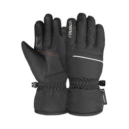 Skihandschuhe Reusch "All Finger Touch Junior", M&auml;dchen, Gr. 4, bunt (schwarz, mehrfarbig), 80% Polyester, 20% Polyurethan, mehrfarbig, Handschuhe, mit praktischer TOUCH-TECH&trade;-Funktion