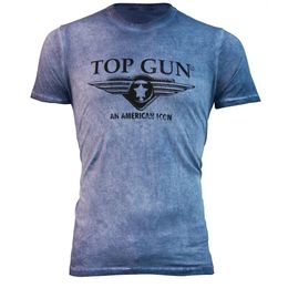 T-Shirt Top Gun "Wing cast TG20191040", Herren, Gr. 52L, blau (navy), Obermaterial: 100% Baumwolle, Shirts T-Shirt