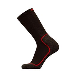 Socken UphillSport "KEVO", Damen, Gr. 35-38, schwarz (schwarz, rot), 40% Polyester, 28% Wolle, 20% Polypropylen, 11% Polyamid, 1% Elasthan, mehrfarbig, Socken Socken, aus funktionalem Material