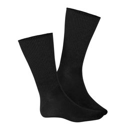 Socken Hudson "Socke Relax Soft", Damen, Gr. 39-42, schwarz (schwarz 0005), Obermaterial: 80% Baumwolle CO. 18% Polyamid PA. 2% Elasthan EL., Socken Socken