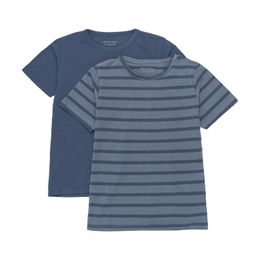 T-Shirt Minymo "T-Shirt MIBasic", Jungen, Gr. 104, blau (new navy), Obermaterial: 95% Baumwolle CO. 5% Elasthan EL., Shirts T-Shirt