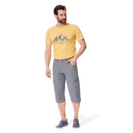 Bermudas HERO by John Medoox "Trekking 7/8 Hose", Herren, Gr. W34, L&auml;nge 18, grau (steel anthra), Sweatware, 70% Baumwolle, 30% Polyamid, gerade 7/8-L&auml;nge, Hosen Bermudas, Straight Fit Casual Funktionsqualit&auml;t f&uuml;r Herren