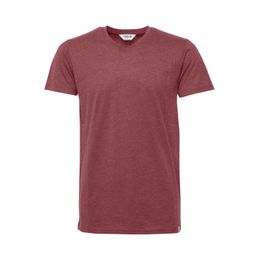 !Solid V-Shirt SOLID "V-Shirt SDBedo", Herren, Gr. XXL, rot (wine r mel), Obermaterial: 60% Baumwolle CO. 40% Polyester PES., Shirts