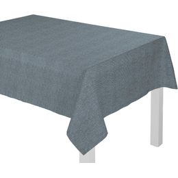 Tischdecke WIRTH "Torbole" Gr. 4, blau (dunkelblau), B:190cm L:130cm, Baumwolle, Polyester, Tischdecken, Tischdecke