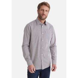 Langarmhemd Stooker Men "HUGH Hemd Langarm Regular Fit", Herren, Gr. L, US-Gr&ouml;&szlig;en, blau mosaic, Web, 60% Baumwolle, 40% Polyester, regular fit, Hemden, Langarm Hemd Regular Fit f&uuml;r Herren