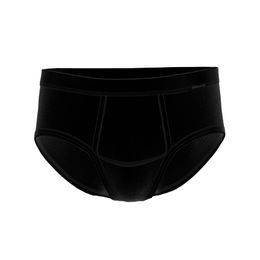 Slip Ammann "Slip mit Eingriff Day Classic / Feinripp Premium", Herren, Gr. 5, schwarz, Obermaterial: 100% Baumwolle CO., Unterhosen Slip