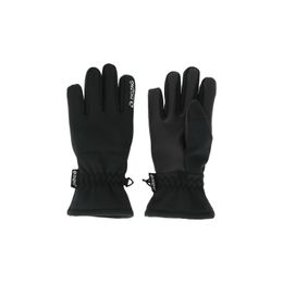 Skihandschuhe ZIGZAG "Santiay", M&auml;dchen, Gr. 116, schwarz, 94% Polyester, 6% Elasthan, unifarben, Handschuhe, mit winddichter Verarbeitung
