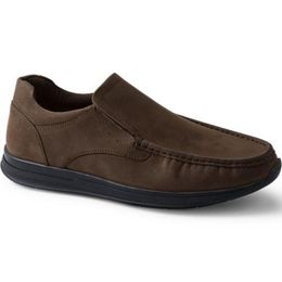 LANDS' END Slipper aus Leder, Herren,  Braun, Leder, by Lands' End