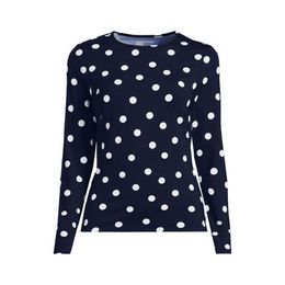 LANDS' END Schnelltrocknendes UPF 50 Sonnenschutz-Badeshirt, Damen,  Blau, Nylon-Mischung, by Lands' End