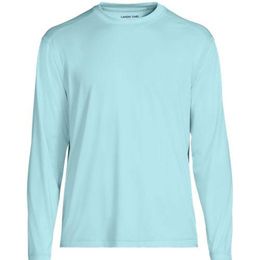 LANDS' END Langarm-Badeshirt, Herren,  Blau, by Lands' End