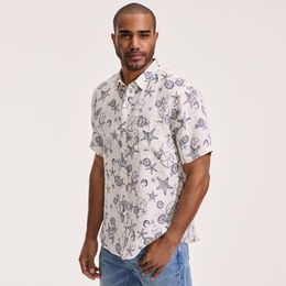 LANDS' END Kurz&auml;rm-Hemd aus reinem Leinen, Classic Fit, Herren,  Wei&szlig;, Leinen, by Lands' End