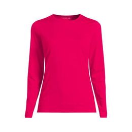 LANDS' END Badeshirt, Damen,  Rot, Nylon-Mischung, by Lands' End