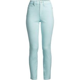 LANDS' END Slim Fit &Ouml;ko Jeans High Waist, Damen,  Blau, Elasthan/Baumwoll-Mischung/Polyester-Mischung, by Lands' End