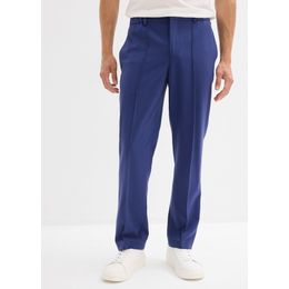 bonprix Baukasten Stretch-Anzughose Regular Fit, blau, Gr.48, Figurbetonte Anzughose mit komfortablem Bund