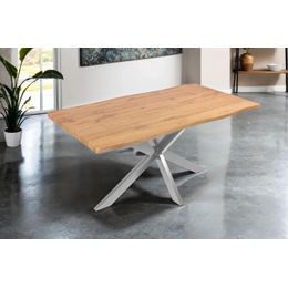 Esstisch DUA / 160x85 / Spider-Gestell Silber