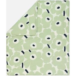 Bettbezug Marimekko "UNIKKO", blau, B:240cm L:220cm, Seersucker, Obermaterial: 100% Baumwolle, Bettbez&uuml;ge, Bettbezug, aus ungebleichter Baumwolle gefertigt