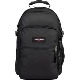 Freizeitrucksack Eastpak "TUTOR", Jungen, Gr. B/H/T: 32,5cm x 48cm x 26cm, schwarz, Polyester, meliert, Basic, Rucks&auml;cke Freizeitrucksack, mit ger&auml;umigen F&auml;chern