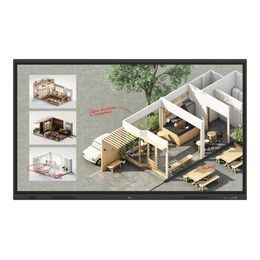 LG CreateBoard 86TR3DQ-B Signage Touch Display 218,44 cm 86 Zoll inkl. Neomounts MOVE Lift FL55-875BL1