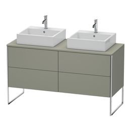 Duravit Waschtischunterschrank XSquare 140x54,8x77,8cm, 4 AZ, st, st-g s-matt (XS4926B9292)