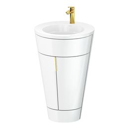 Duravit Waschtischunterschrank c-bonded Set Starck 1 56x86,4x60,5cm, st, G gol pol., we. hgl (S19513O34850000)