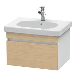 Duravit Waschtischunterschrank DuraStyle 60x45,3cm, E nat/wei&szlig; ma, 1 Ausz., wandh&auml;ngend (DS638303018)