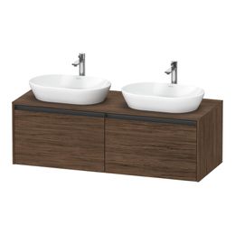 Duravit Waschtischunterschrank Ketho.2 140x55cm, B bs, N dkl., 2 Ausz., wandh&auml;ngend (K24888B21210000)