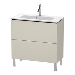 Duravit Waschtischunterschrank Compact L-Cube 82x39,1cm, Tau matt, 2 Ausz&uuml;ge, stehend (LC667408383)