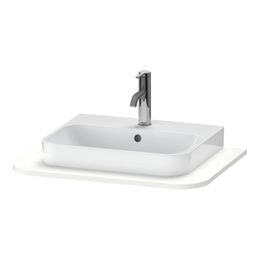 Duravit Waschtisch-Konsole Happy D.2 Plus 65x48cm, m 1 Ausschnitt, wei&szlig; seidenmatt (HP031B03636)