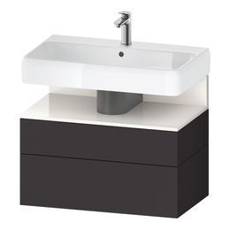 Duravit Waschtischunterschrank Qatego 79x47x59cm, w g/Gra m, 1 Kast, m B (QA4394022800010)