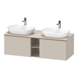 Duravit Waschtischunterschrank D-Neo 140x55cm, 2 A, 1 Pl, B bs, b geb/Ta ma (DE4950B04910000)