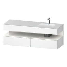 Duravit Einbauwaschtisch-M&ouml;bel-Set Qatego 160x50x60cm, Kon-WTU, B, B r, w hgl/we m (QA4796022180010)