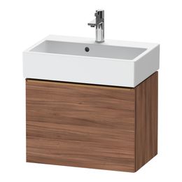 Duravit Waschtischunterschrank D-Neo Compact 58,4x37,2x44cm, 1 A, wd, b geb/Nussb Nat (DE4229004790000)
