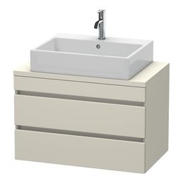 Duravit Waschtischunterschrank Com DuraStyle 80x47,8cm, Tau, f Konsole, 2 Schubk&auml;sten (DS530709191)