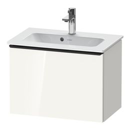 Duravit Waschtischunterschrank D-Neo Compact 61x37,2, sw/w hgl, 1 Ausz., wandh&auml;ngend (DE42680BD220000)