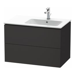 Duravit Waschtischunterschrank L-Cube 82x48,1x55cm, 2 SBK, B re, graph matt (LC629208080)