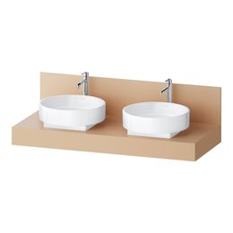 Duravit Konsole Balcoon 130x55x37cm, 2 A., Be beids., Terra ma (BA90390IHIH0000)