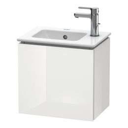 Duravit Waschtischunterschrank L-Cube 42x29,4x40cm, wandh&auml;ngend, T&uuml;r re, we. hgl (LC6272R8585)