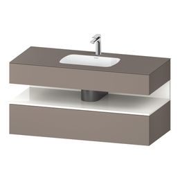 Duravit Einbauwaschtisch-M&ouml;bel-Set Qatego 120x55x60cm, w g/b m, Kon-WTU, Nischenb (QA4787022430010)