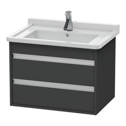 Duravit Waschtischunterschrank Ketho 65x45,5cm, graph ma, 2 Schubk., wandh&auml;ngend (KT664304949)