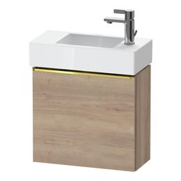 Duravit Waschtischunterschrank D-Neo 48,4x22,2x44cm, 1 T&uuml;r, An R, g pol/Ei ma (DE4219R34550000)