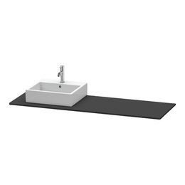 Duravit Konsole XSquare 160x55x1,6cm, m 1 AS, B li, graph matt (XS060HL8080)